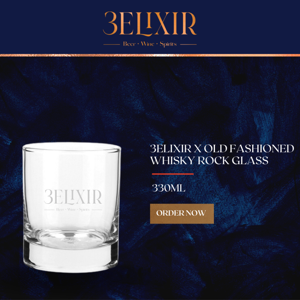 3Elixir X Old Fashioned Whisky Rock Glass 303ML | Shopee Singapore