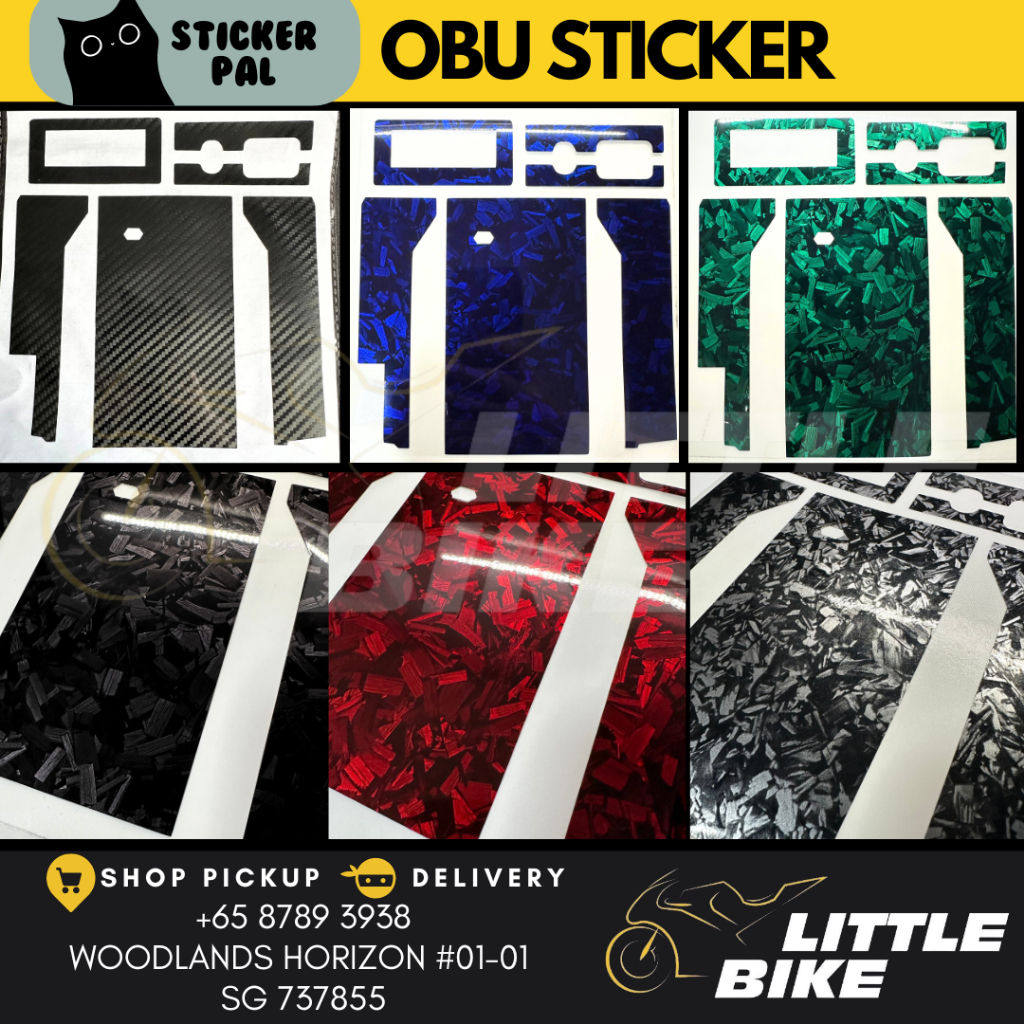 SG SELLER - OBU / IU Custom motorcycle sticker decal carbon vinyl skin ...