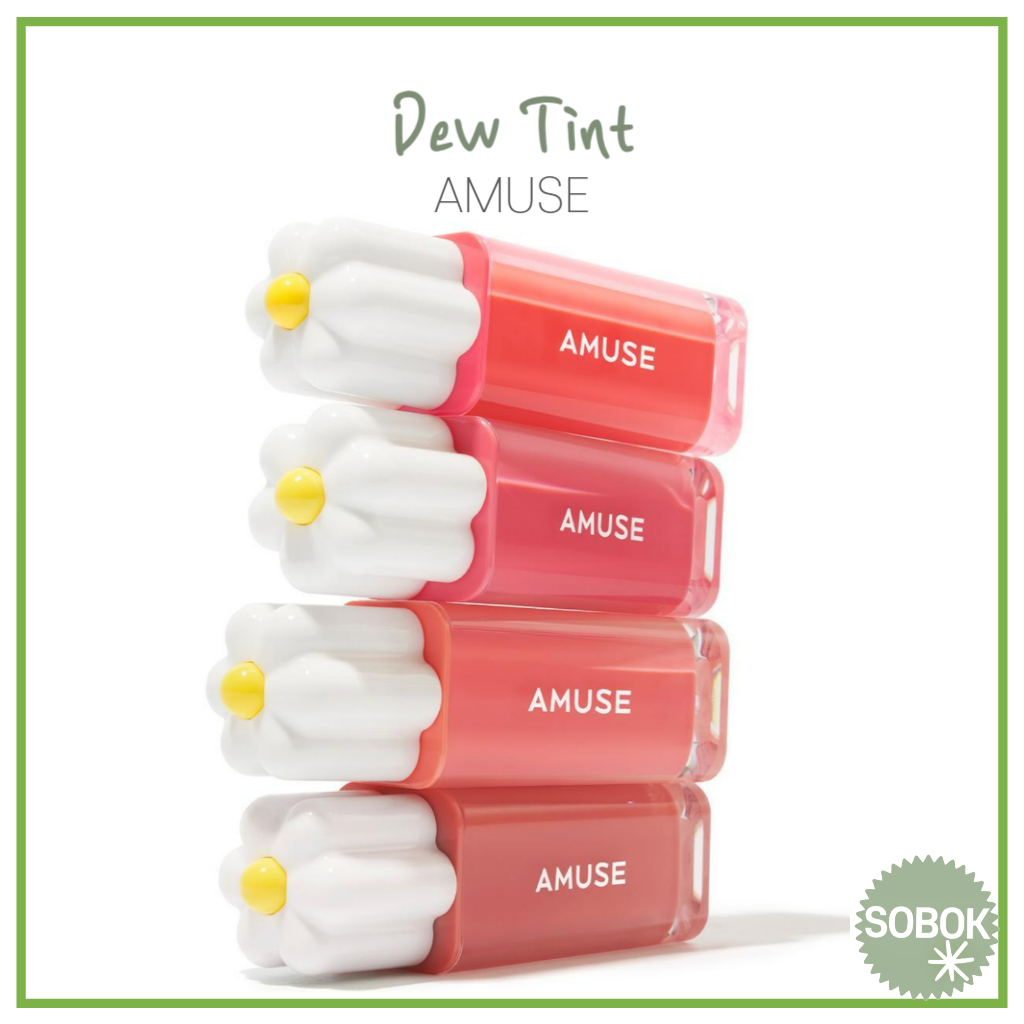 [AMUSE] Dew Tint 12 color lip tint Dewy glow tint | Shopee Singapore