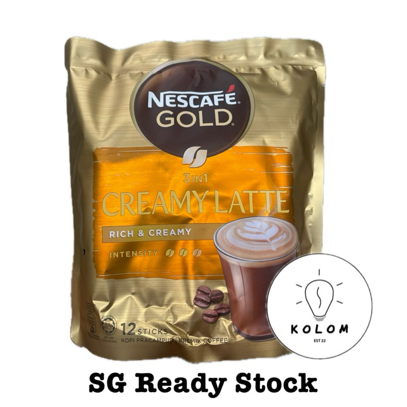 SG STOCK | Nescafe Gold Creamy Latte | 3-in-1 Coffee| Halal Coffee ...