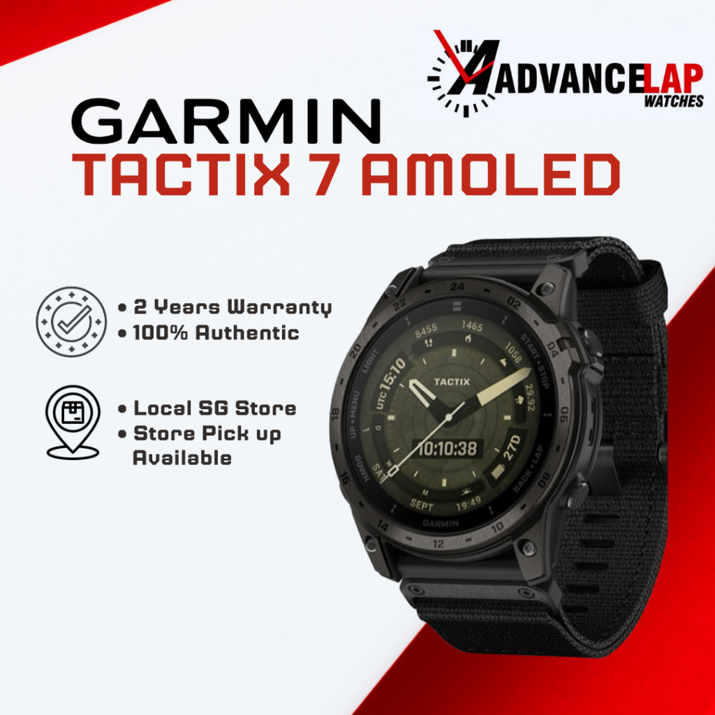 Garmin Tactix 7 AMOLED Edition Premium Tactical GPS Watch with Adaptive ...