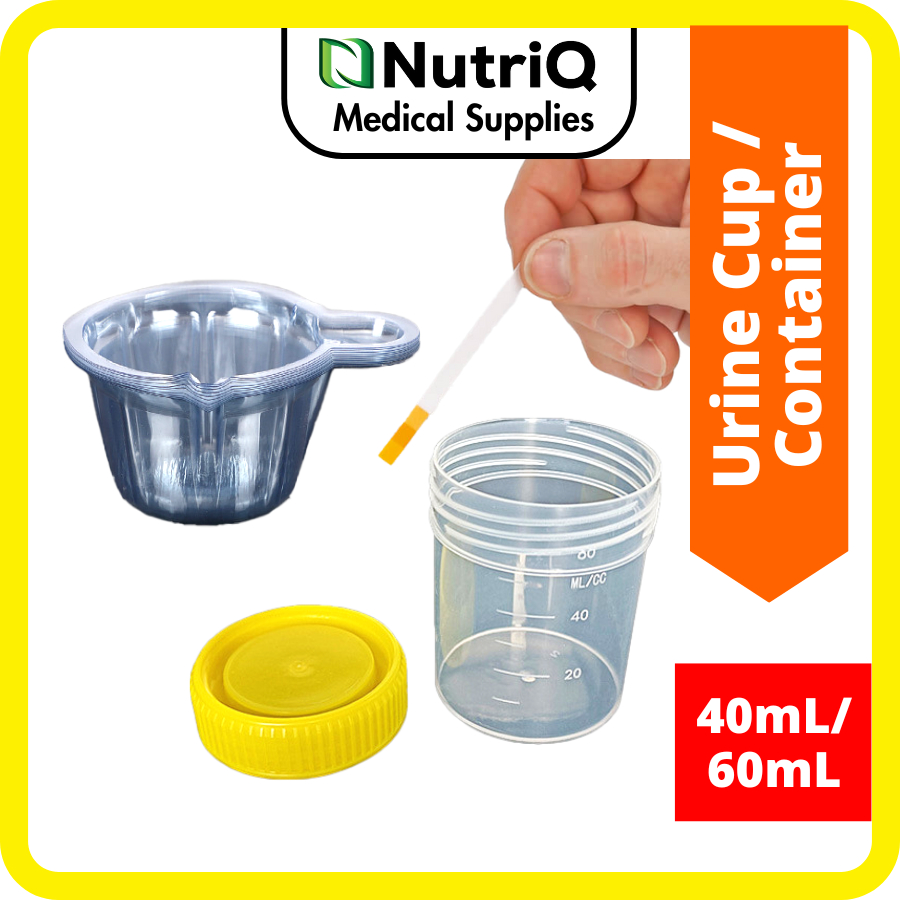 60mL Urine Container Disposable Urine Cup For Medical Pregnant Test ...