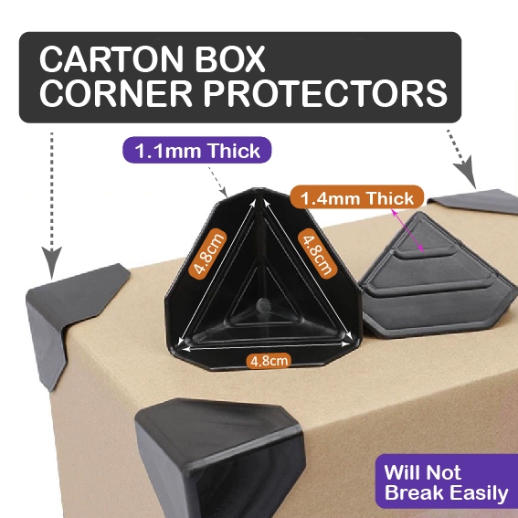 SG Carton Box Corner Protectors - Plastic Corner Guards to Prevent ...