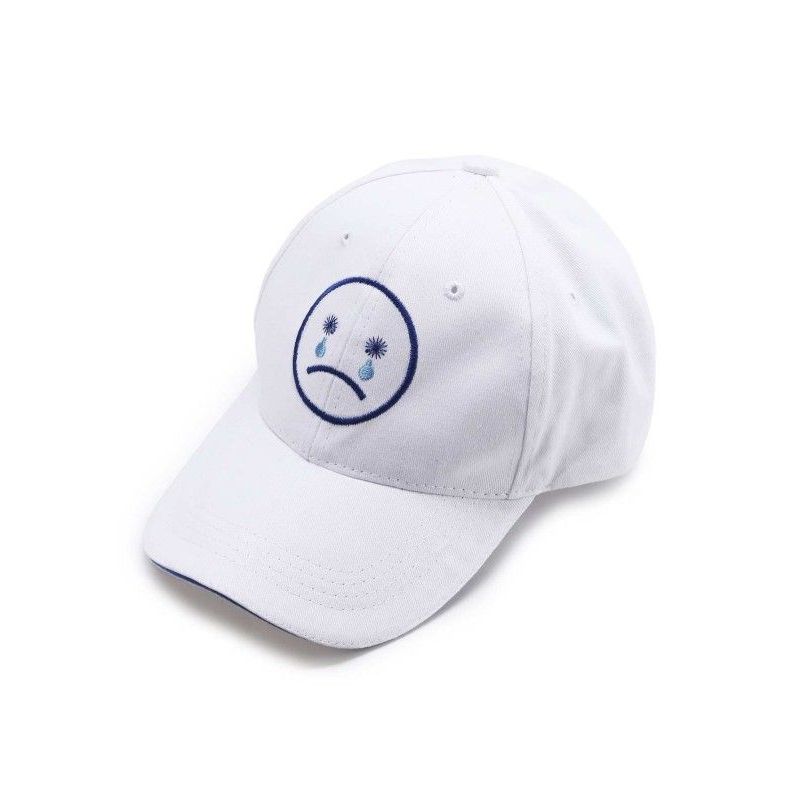 White Sad Face Emoji Crying Baseball Cap Unisex Men Women | Shopee ...