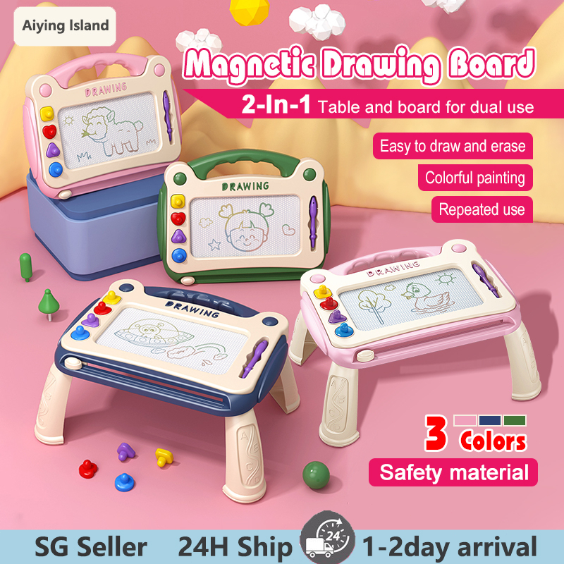 【SG】Kids magnetic drawing doodle board children toy art and craft ...