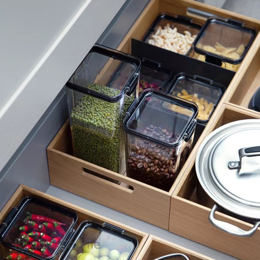 [SG Stock] Transparent Airtight Plastic Tupperware Storage Container ...