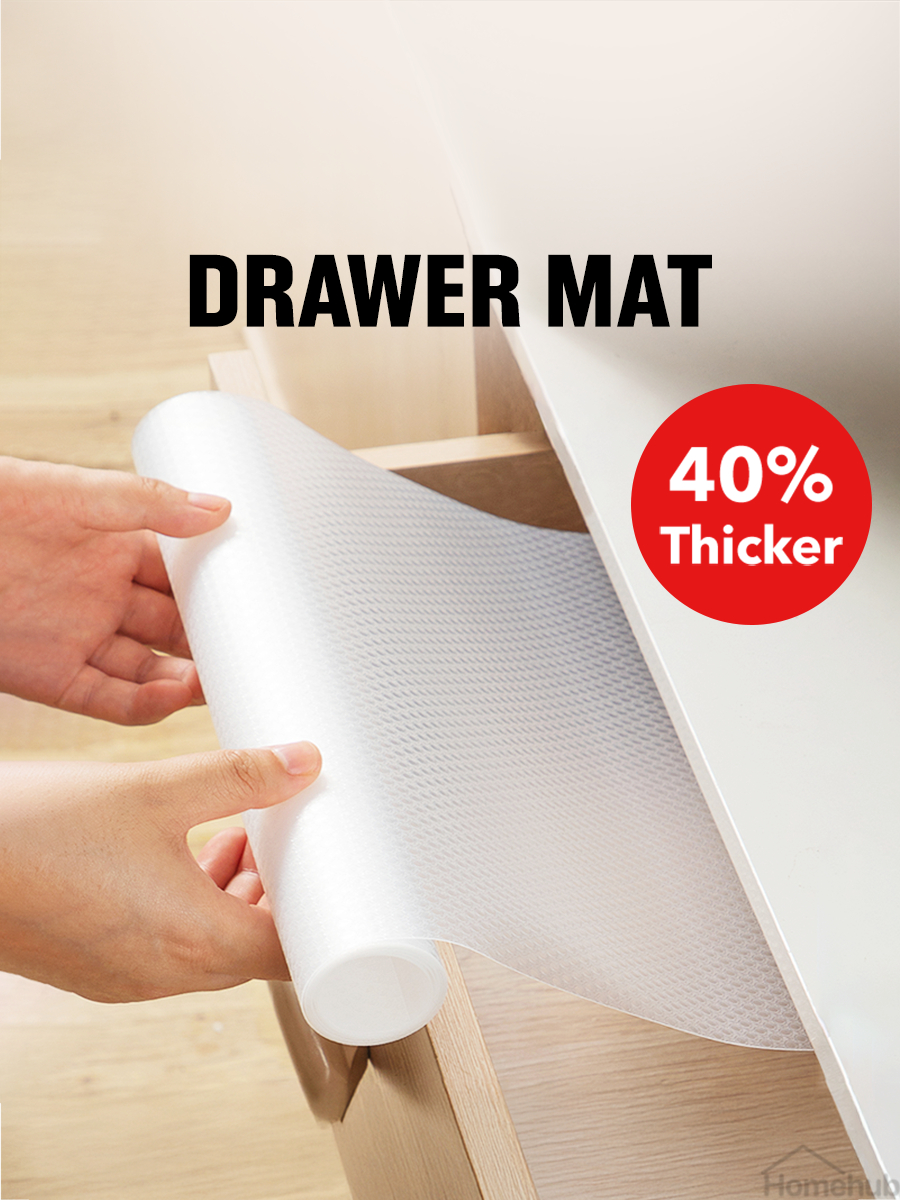 Homehub Drawer Mat Cabinet Shelf Liner Non Slip Pad For Kitchen ...