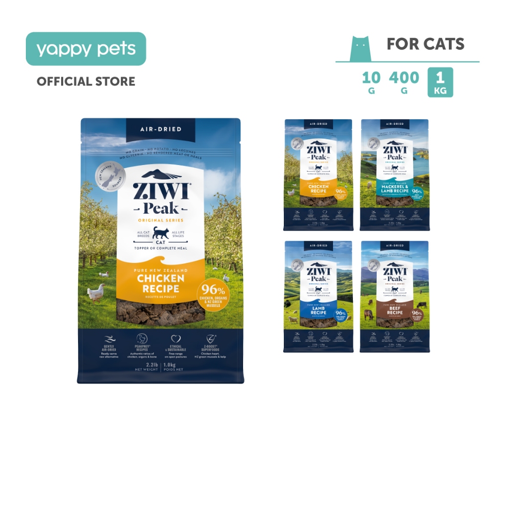 Ziwi Peak Originals Air Dried Cat Food 1kg | High Protein, Complete Diet Meal Topper, Lamb ...