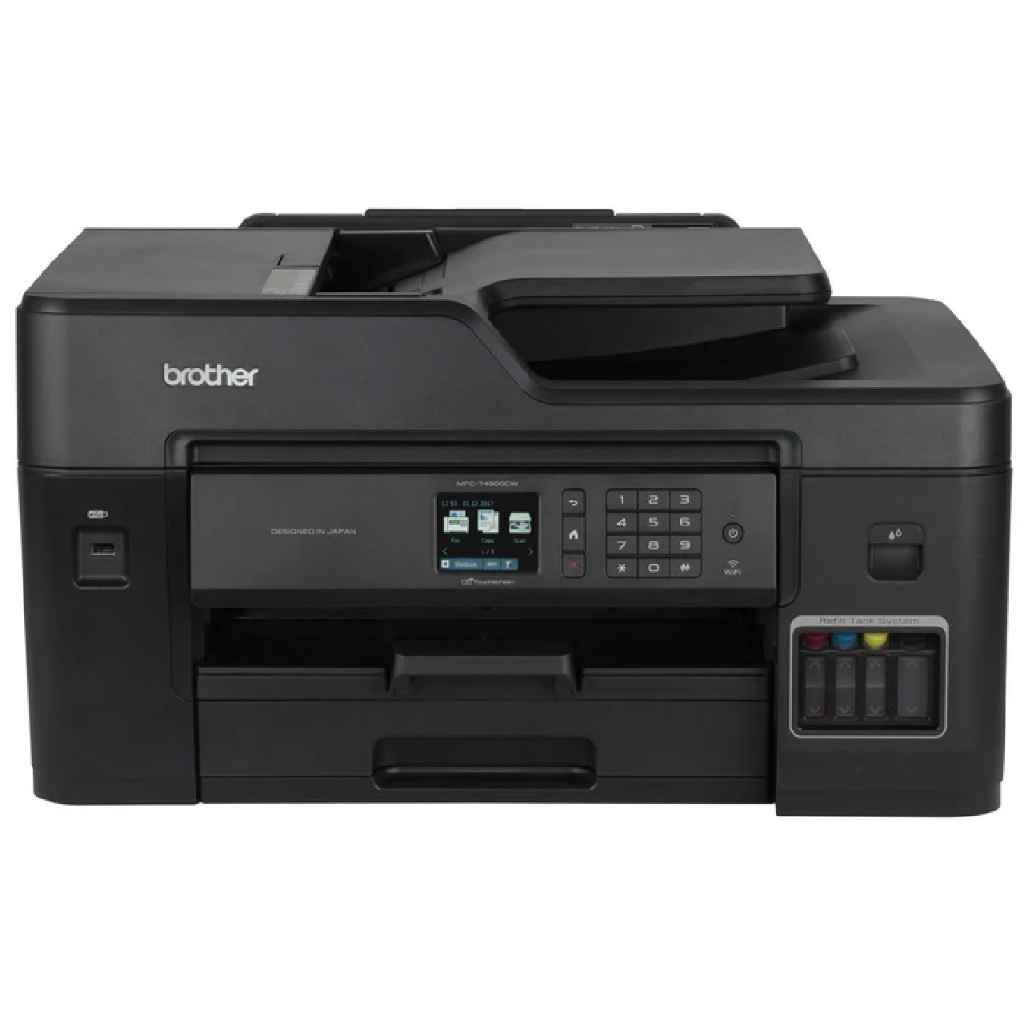 Brother MFC-T4500DW - A3 All-in-One Color Refillable Ink Tank Printer ...