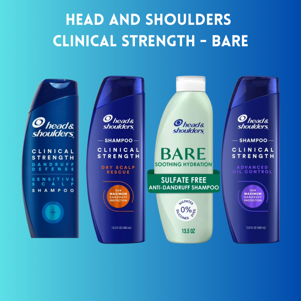 Head and Shoulders Clinical Strength Anti Dandruff BARE Soothing ...