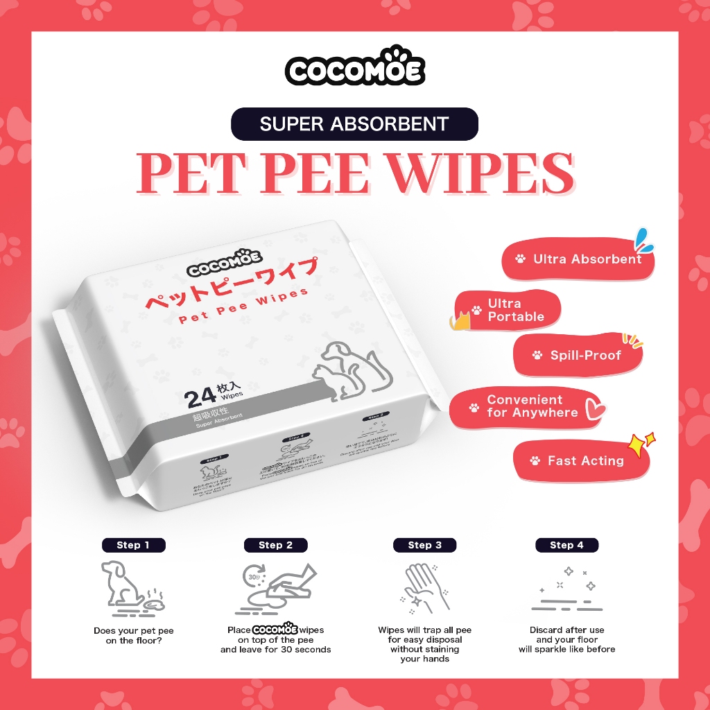 Cocomoe - Pet Pee Wipes | Shopee Singapore