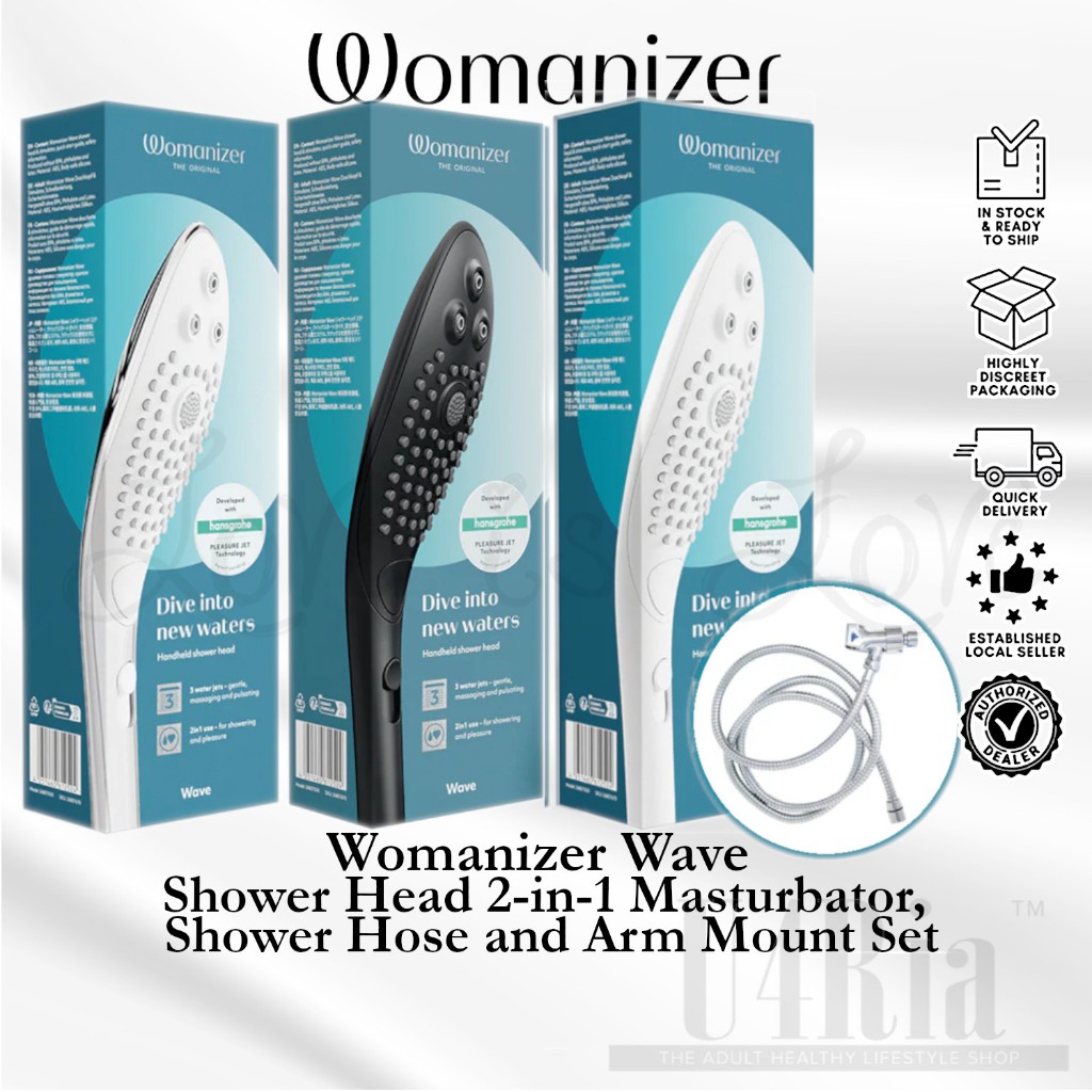 Womanizer Wave Shower Head 2-in-1 Masturbator OR Shower Hose and Arm ...