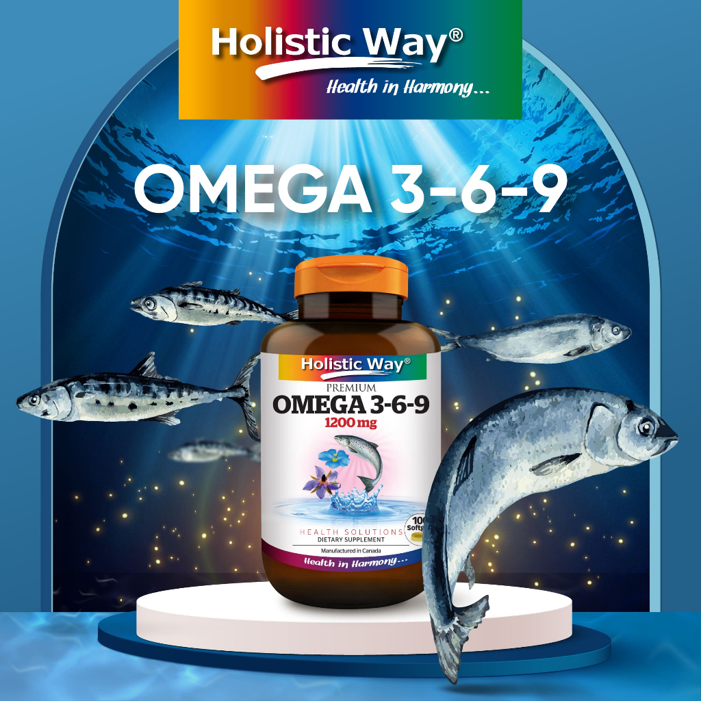 [Bundle of 2] Holistic Way Premium Fish Oil Omega 3-6-9 1200mg - Halal ...