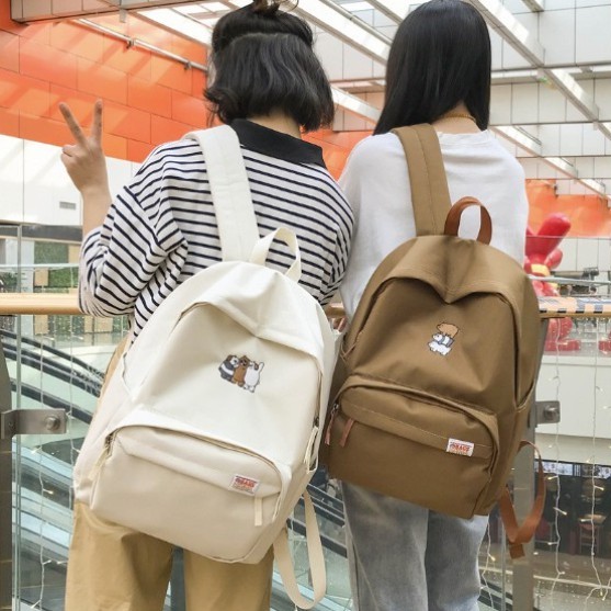 SPAO We Bare Bears Bags Casual Women Backpacks School Bag Bear Bag ...