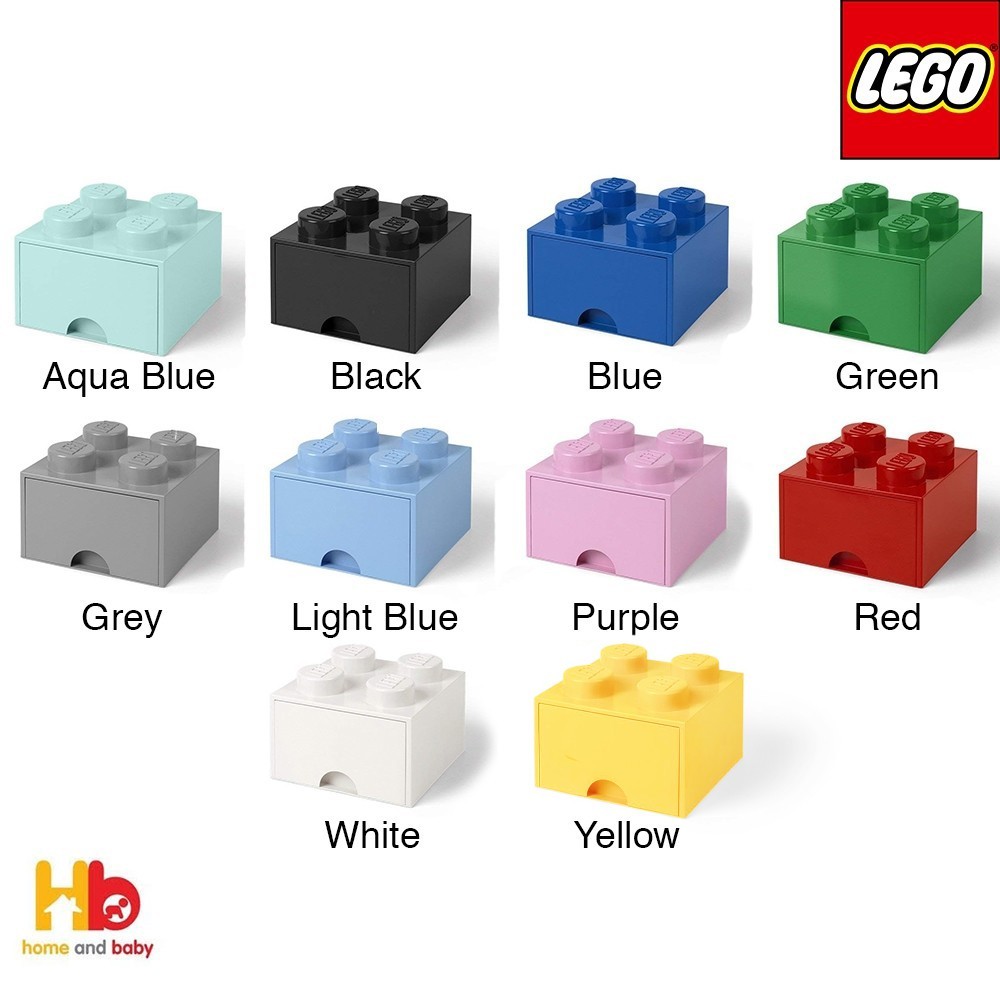 LEGO® Storage Drawer Brick 4 Knobs(MADE IN POLAND)(SG Ready stock ...