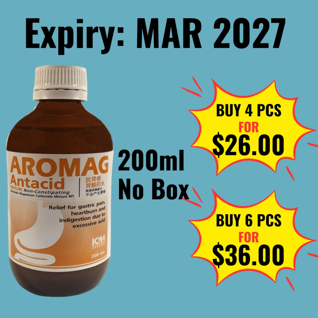 Aromag Antacid Mixture 200ml Gastric Pain Indigestion Stomach Acid ...