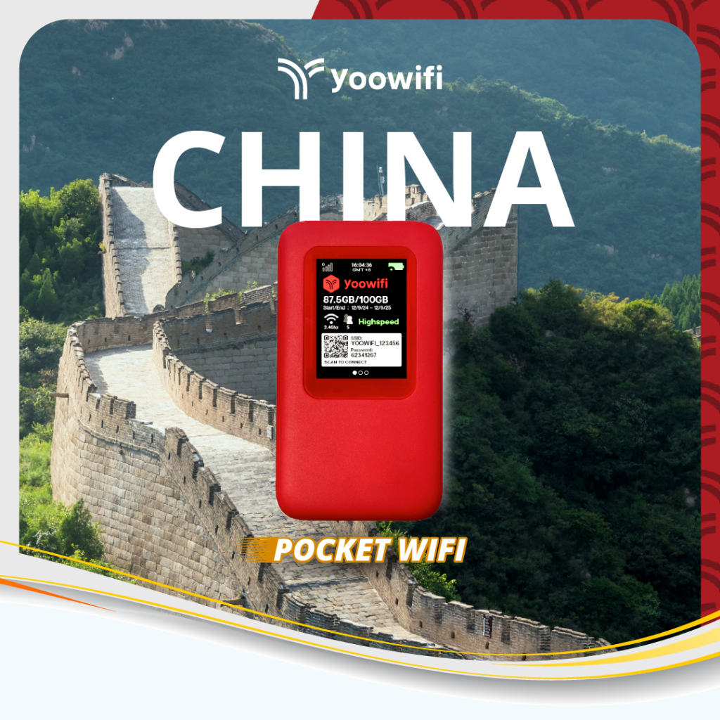 Yoowifi China Unlimited data Pocket Wifi hotspot Rental Travel Wifi ...
