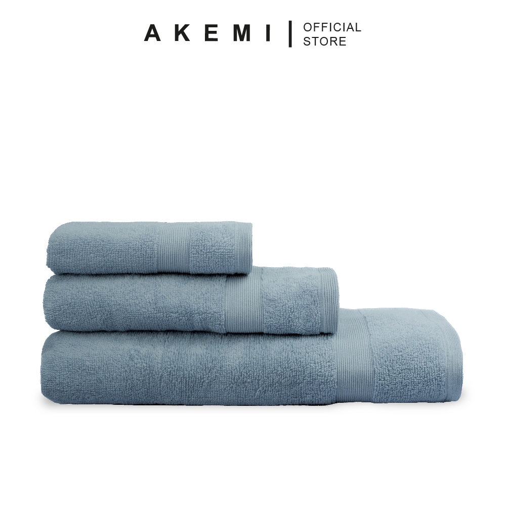 AKEMI Essentials Swave Airloop 100% Cotton Bath Towel | Shopee Singapore