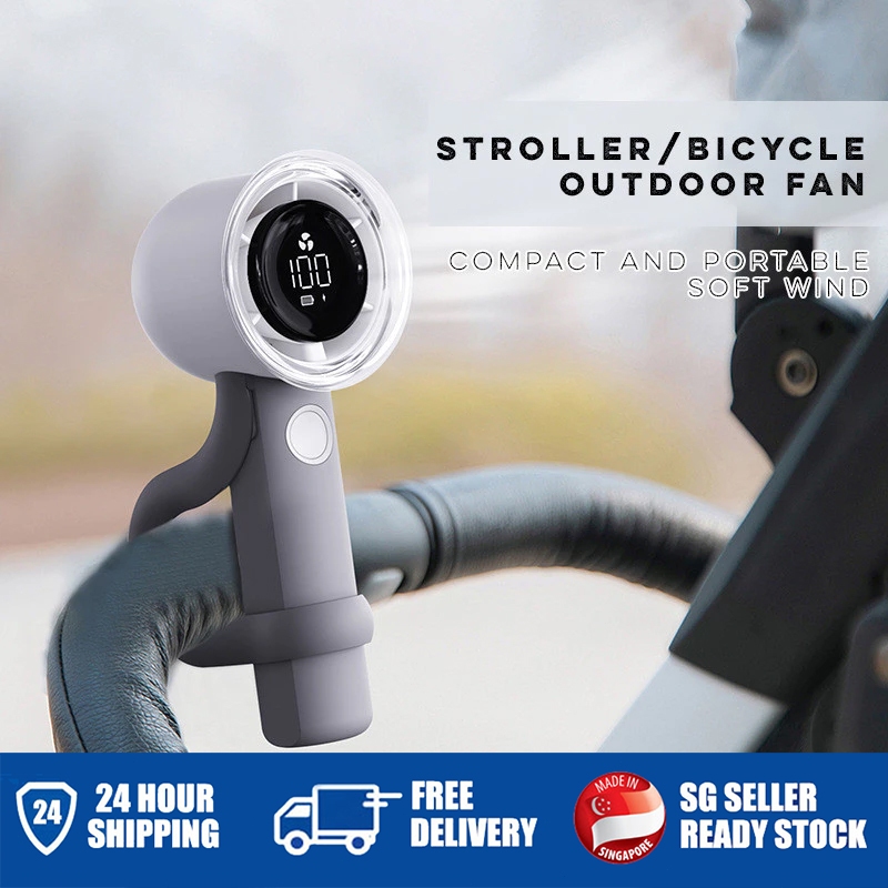 SG [In Stock]Outdoor Portable Handheld Fan That Can Fix Stroller ...