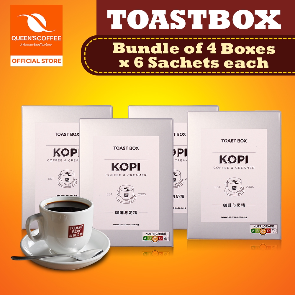 [Toast Box] Toast Box Kopi Coffee with Creamer no added Sugar Bundle of ...