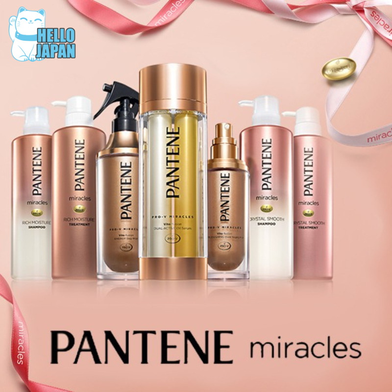 PANTENE miracles Rich Moisture Shampoo/ Treatment Crystal Smooth JAPAN ...