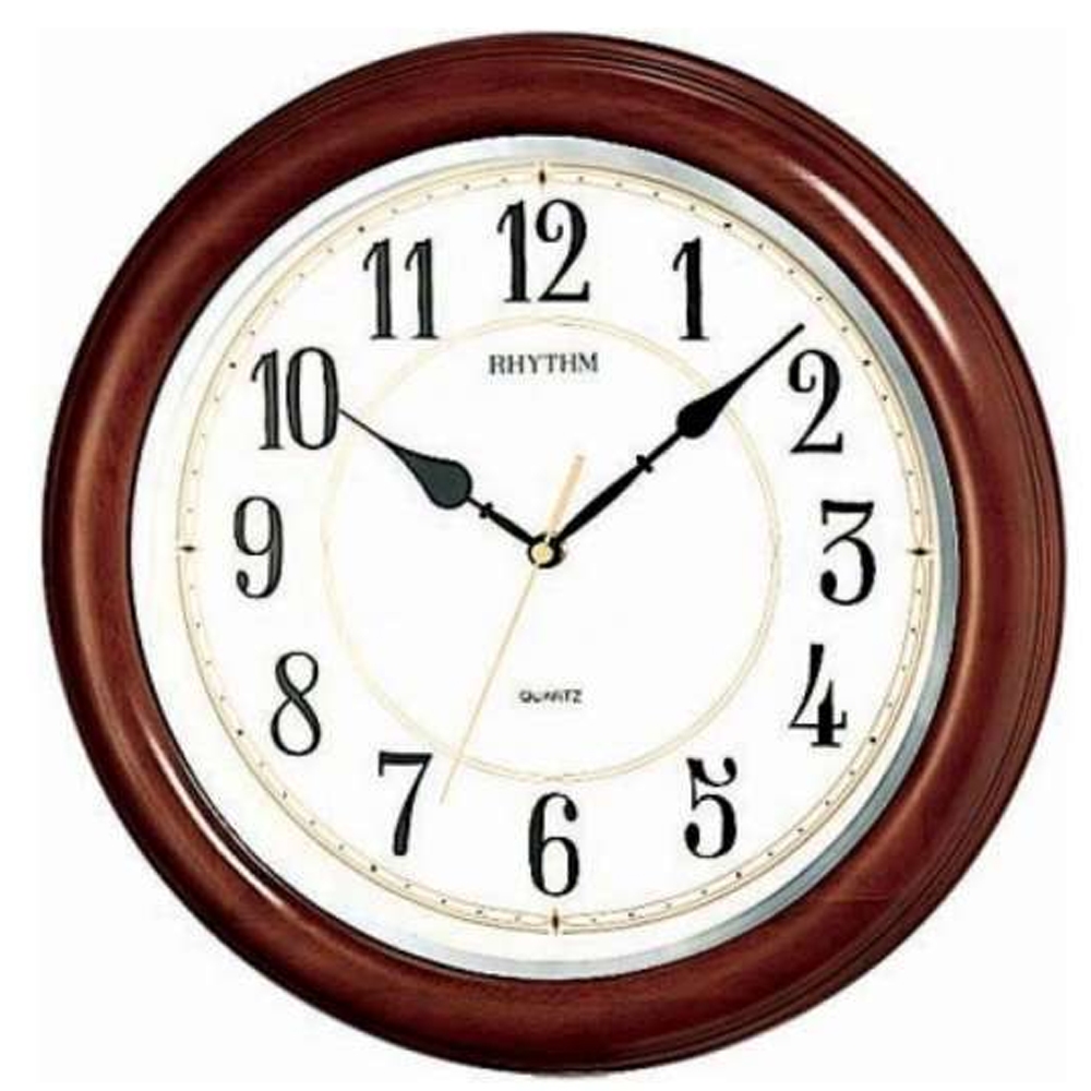 Rhythm Vintage Design Wooden Wall Clock CMG911NR06 | Shopee Singapore