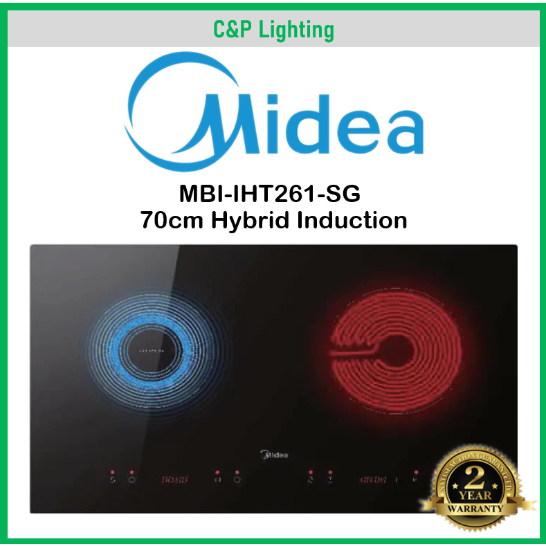 Midea 70cm Hybrid Ceramic / Induction Cooker Hob MBI-IHT261-SG | Shopee ...