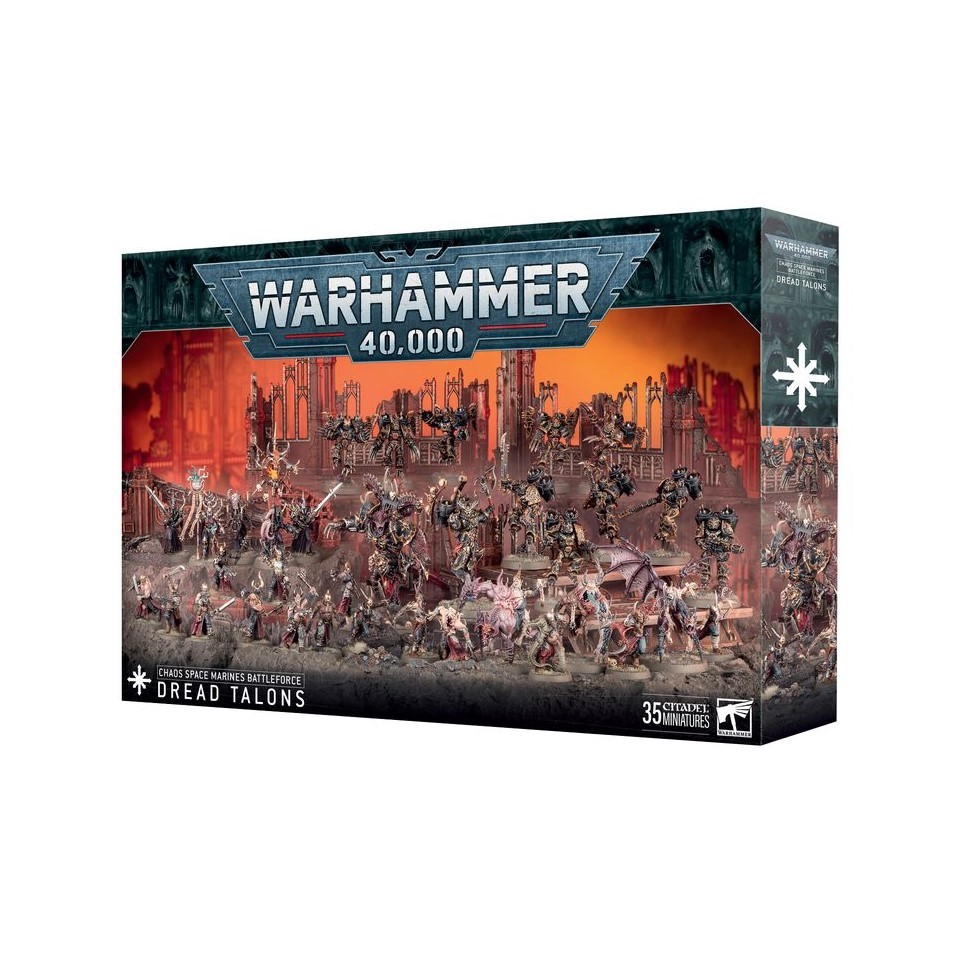 WARHAMMER 40K - CHAOS SPACE MARINES BATTLEFORCE DREAD TALONS | Shopee ...