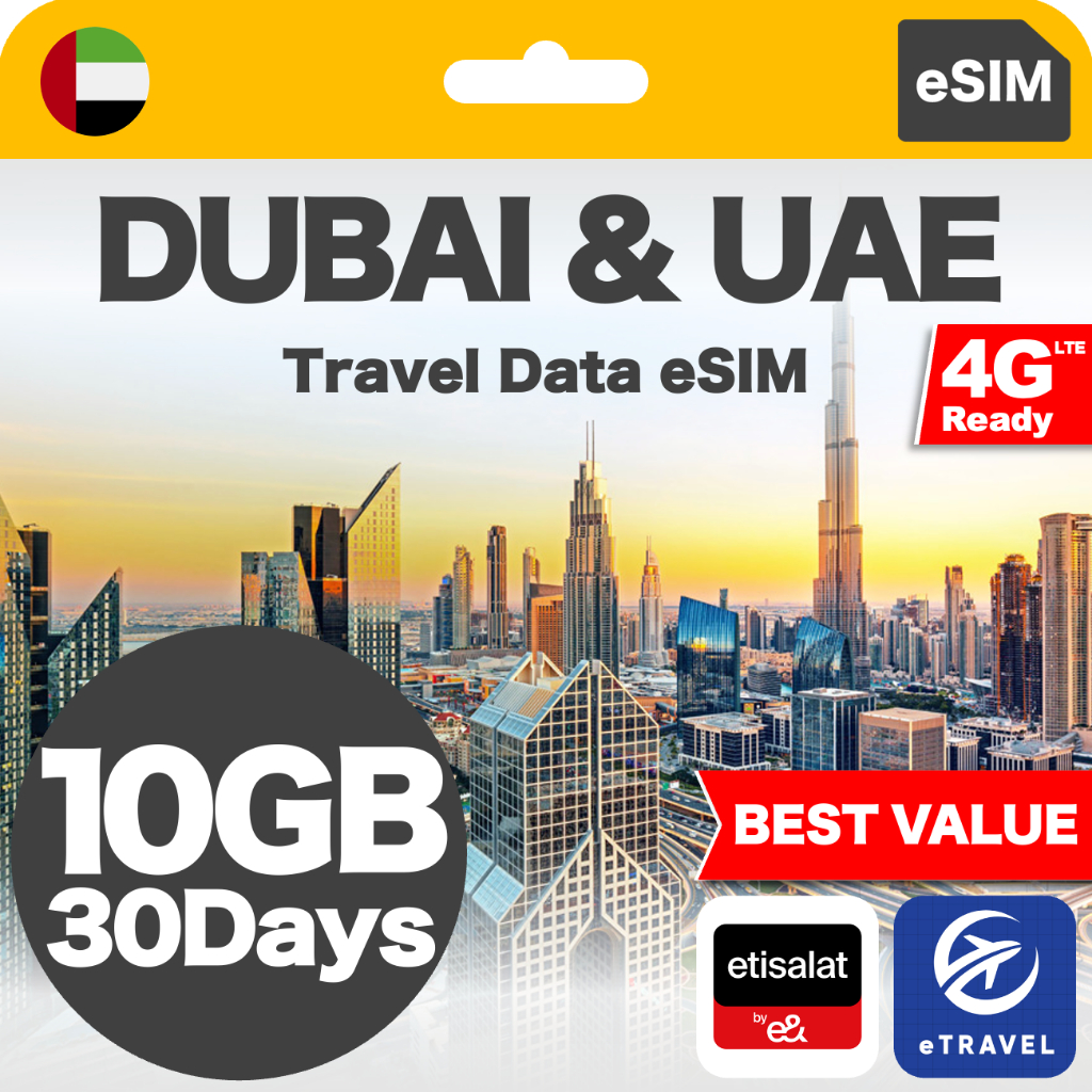 eSIM Dubai & UAE Unlimited Data | Abu Dhabi, Ajman, Fujairah, Ras Al Khaimah, Sharjah, Umm Al ...