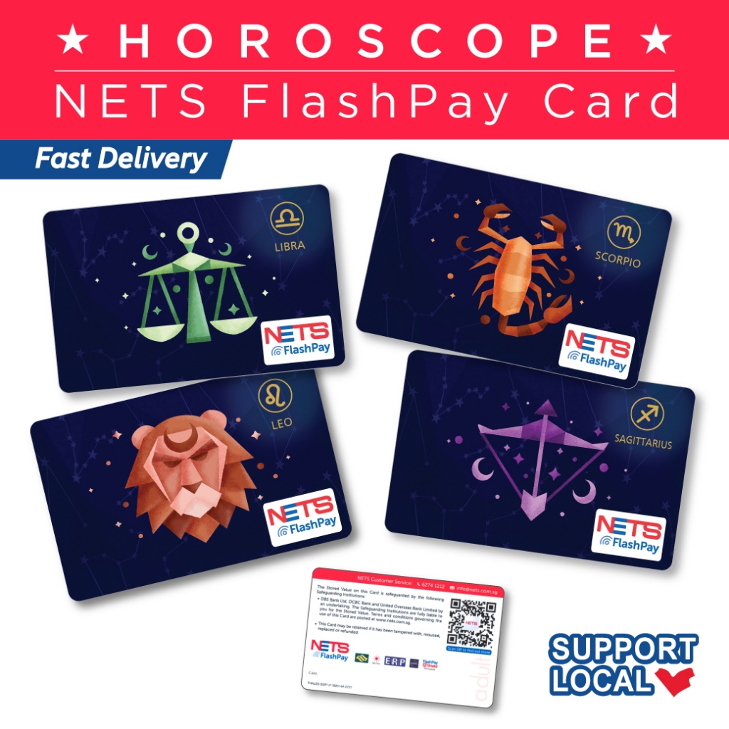 Personalised Nets Flashpay Card Horoscope Style perfect Customised ...