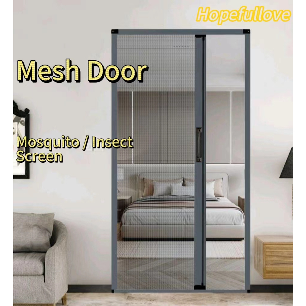 Door Mesh Net Screen Door Prevent Insects Mosquito Customized Sliding ...