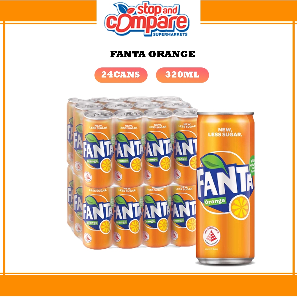 Fanta Orange (320ml x 24cans) - Case (Halal) | Shopee Singapore