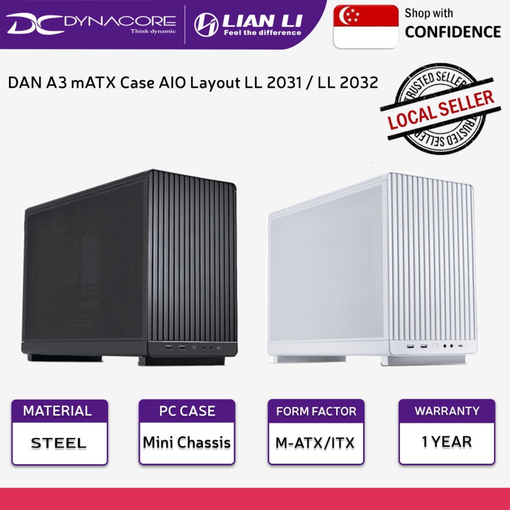 LIAN LI DAN A3 mATX Desktop Mesh Case Supports 360mm AIO, 415mm GPU ...