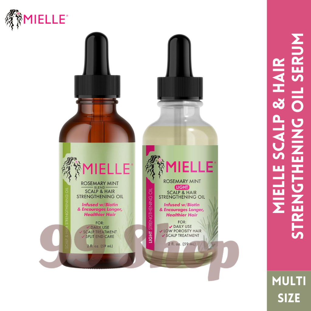 Mielle Organics Rosemary Mint Scalp & Hair Strengthening Oil for All ...