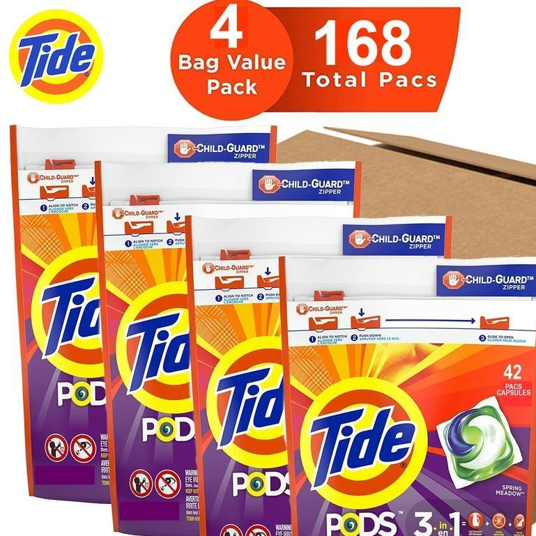 Bundle of 4] Tide Liquid Laundry Detergent Pods Carton | Shopee Singapore