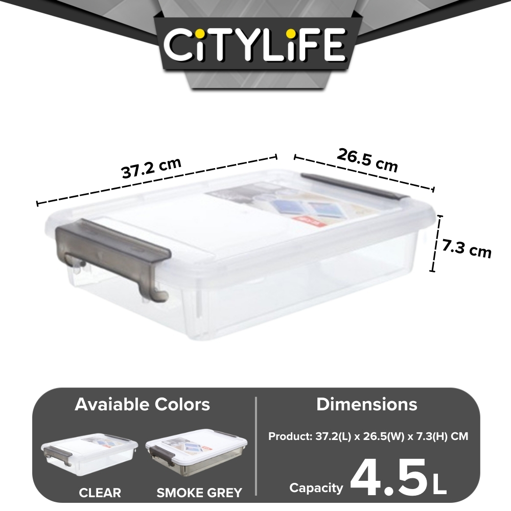 Citylife 3.2L/4.5L Widea Stackable A4 Organizing Box File Storage ...