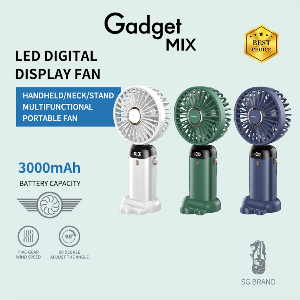 Gadget MIX DIGINUT CL-27 Multi-function Handheld Fan/ Hands Free/ 90 ...
