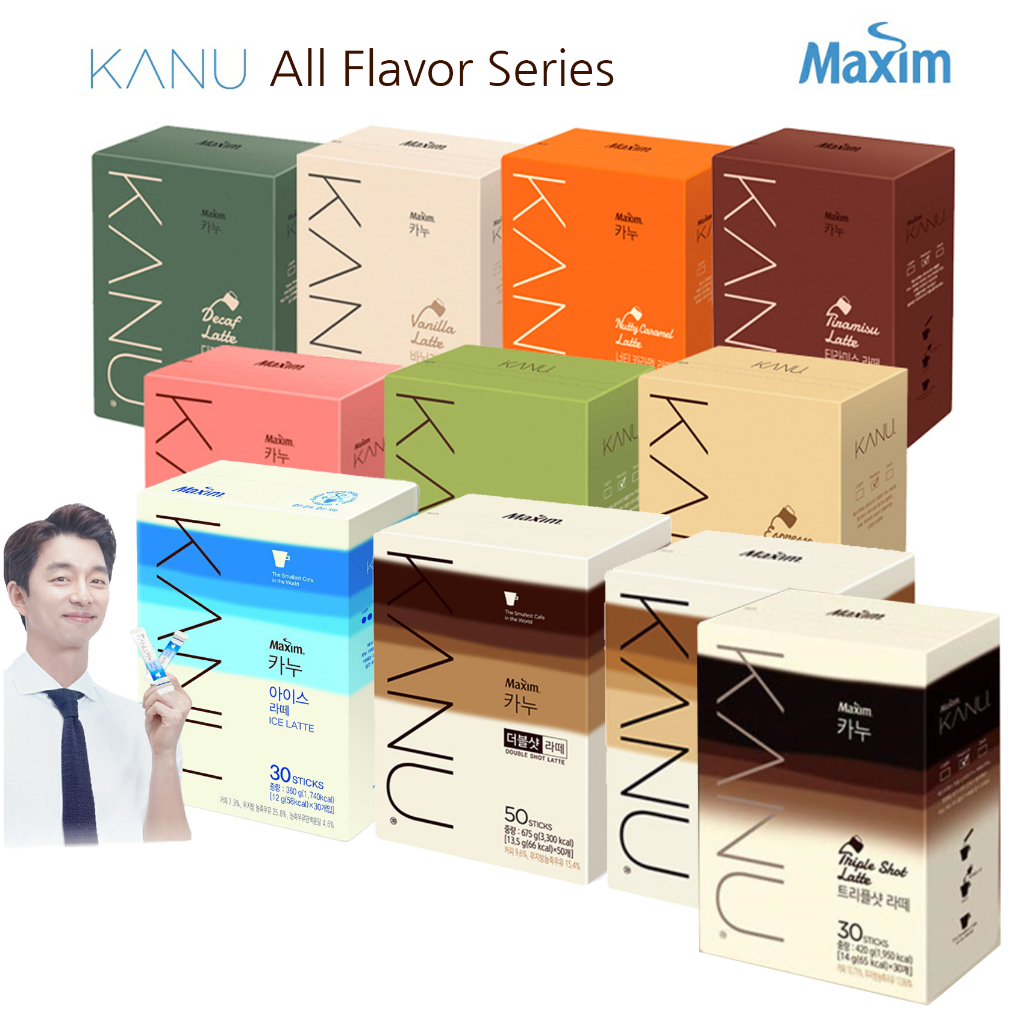 KANU Latte Coffee Maxim Korean Double Shot Vanilla Dolce 8t 10t 30t ...