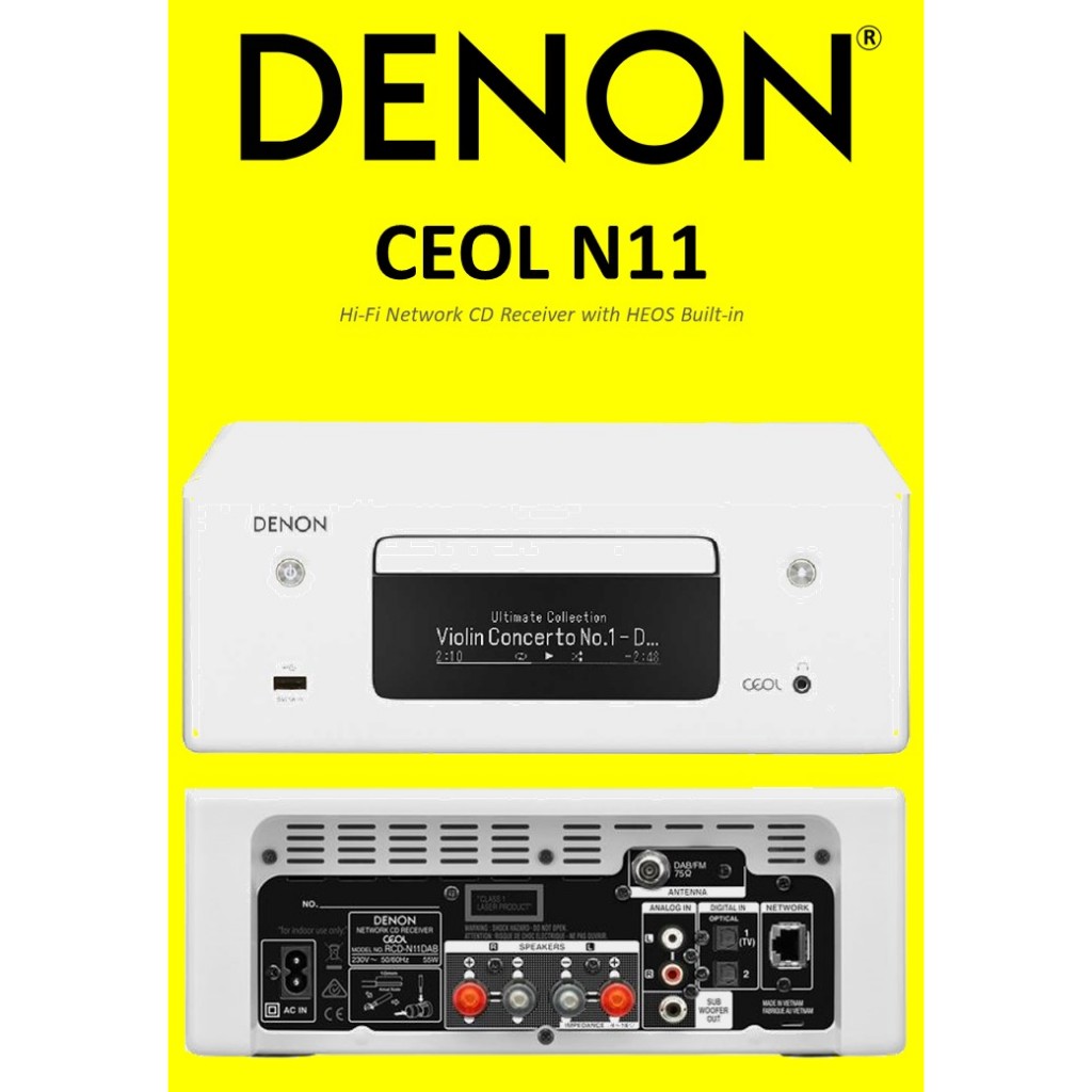 Denon CEOL N11(White or Grey) | Shopee Singapore