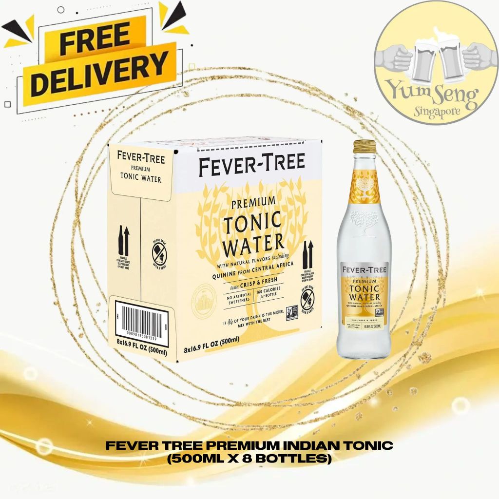 Fever Tree Premium Indian Tonic - 500ml x 8 bottles (Exp: 04/2025) | Shopee Singapore