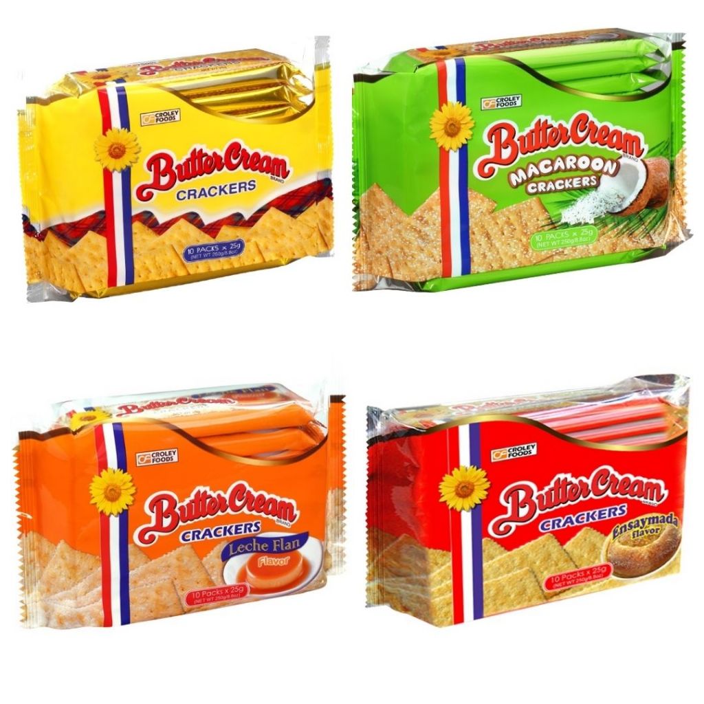 CROLEY FOODS BUTTER CREAM CRACKERS (Original | Macaroon | Leche Flan ...