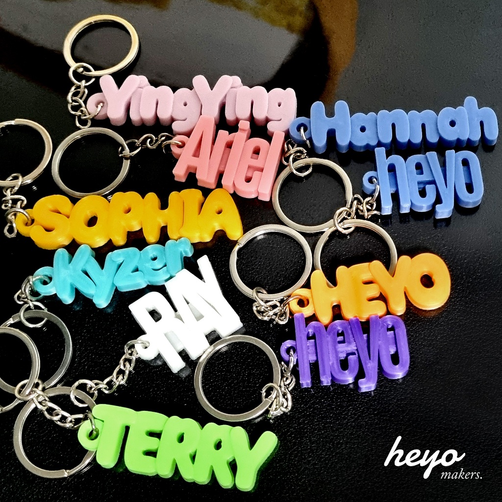 Personalised Keychain | Customised Name Keychain | Party Bag Filler ...