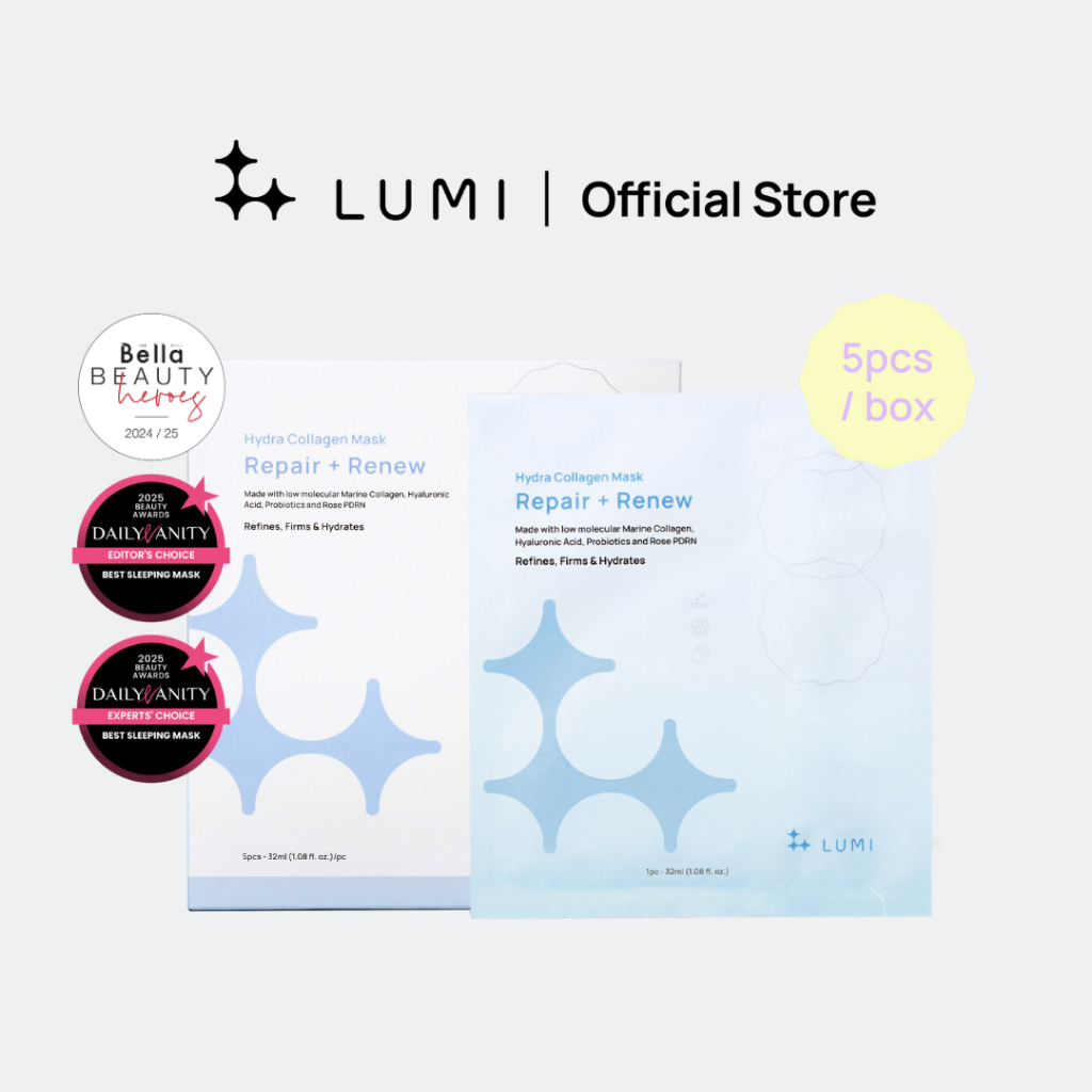LUMI Hydra Collagen Mask - Repair + Renew (5 Sheets/Box) | Shopee Singapore
