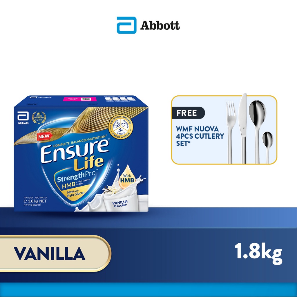 Ensure® Life StrengthProᵀᴹ Vanilla 1800g | Shopee Singapore