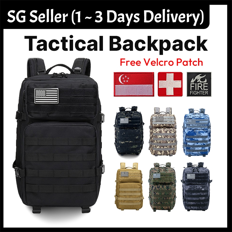 🔥Free Velcro Patch!!🔥 Army Bag / Hiking Backpack | 45L Large Size ...