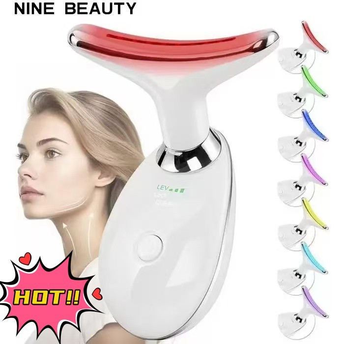 Skin Rejuvenate Device Neck Face Massager 7 IN 1 Beauty Device Reduce ...