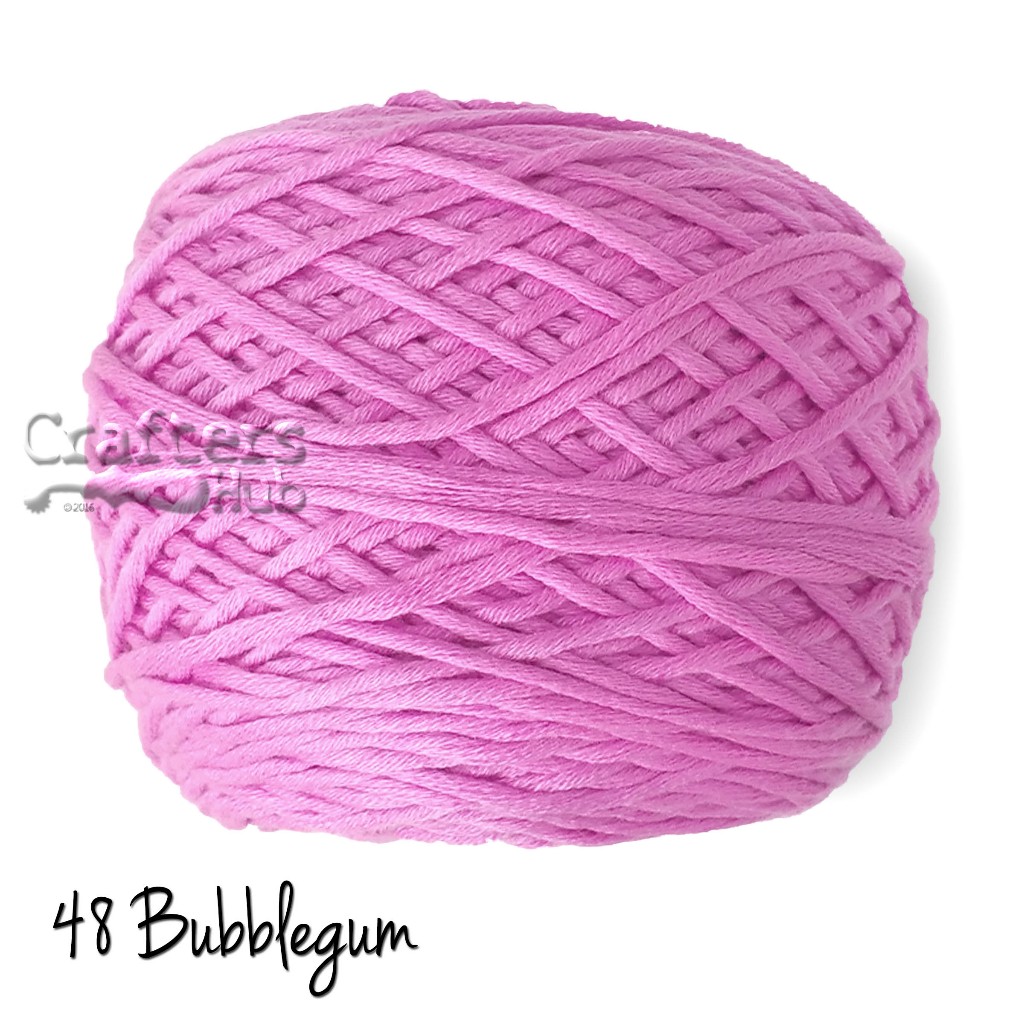 COTTON SILK soft & smooth yarn 16-ply ~180g 3mm thk for crochet ...