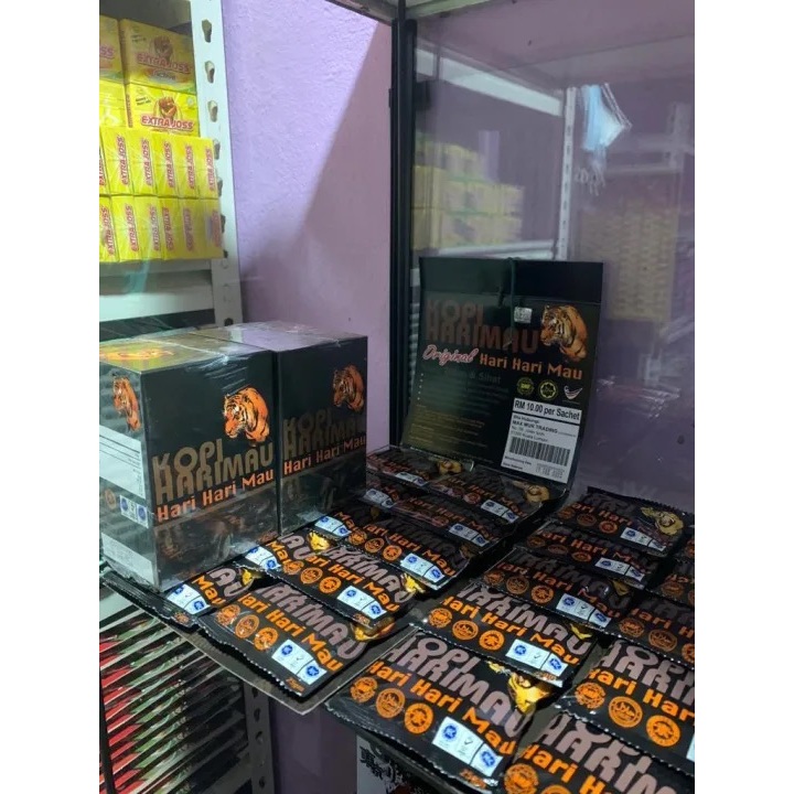 READY STOCK KOPI HARI HARI MAU HARIMAU tiger coffee packing random ...