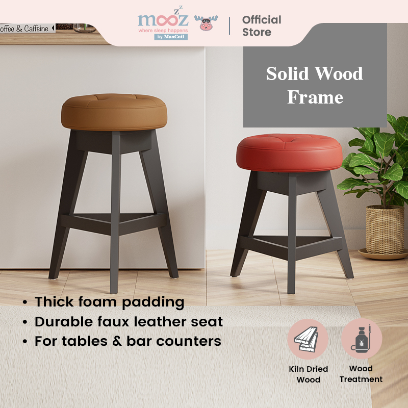 [Pre-Order] mooZzz Stoosy Wood Stool (2 Sizes) | Shopee Singapore