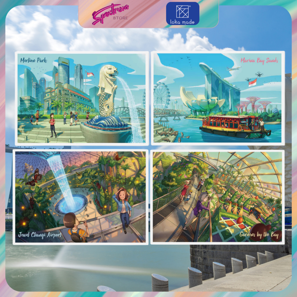 Loka Made | Local Singapore Souvenir Landscape Merlion | Singapore ...